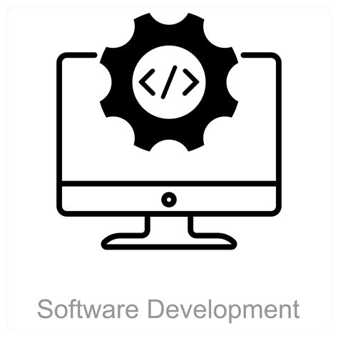 Software Development And Coding Icon Concept 46398339 Vector Art At Vecteezy