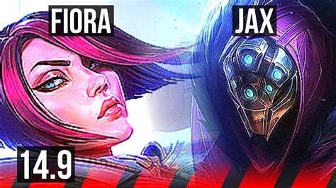 Fiora Vs Jax Top Rank 3 Fiora 6 Solo Kills 500 Games Tr