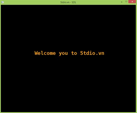 draw text trong sdl