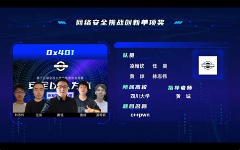 我院本科生学子近期在多个技能挑战赛中荣获优异成绩 四川大学网络空间安全学院