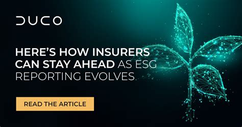 How Can Insurers Stay Ahead As Esg Reporting Evolves Duco