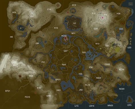 Totk Korok Seed Map Korok Seed Guide Number Of Korok Seeds By