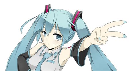 初音ミク 初音ピース！ 湯猫子（ゆにゃんこ）のイラスト Pixiv