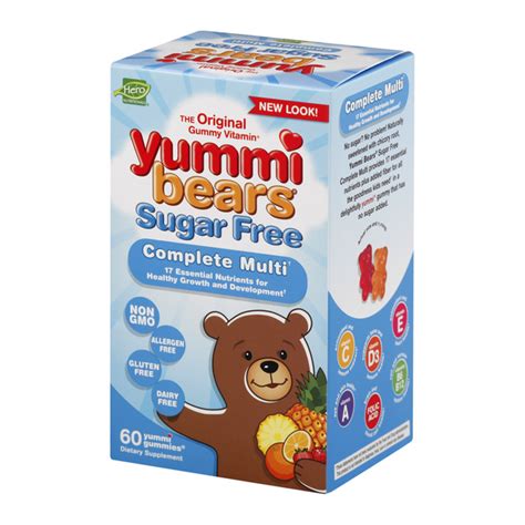 Hero Nutritionals Yummi Bears Multi Vitamin And Mineral Sugar Free Hy