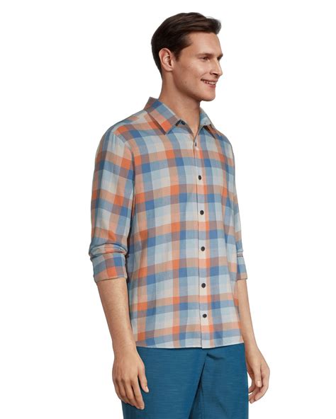 Farwest Mens Cotton Flannel Shirt Marks