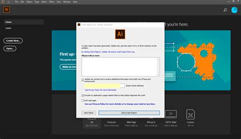 Illustrator Crash Message On Parallels Title E Adobe Community