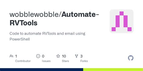 Github Wobblewobbleautomate Rvtools Code To Automate Rvtools And