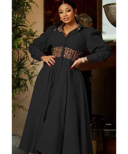 Vintage Turn Down Collar Dress Yellow Sub Trading