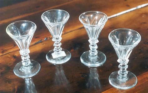 Antiques Atlas A Set Of 4 Early 19th Century Sherry Glasses