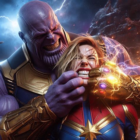 Endgame Thanos Vs Captain Marvel 14 By Murkasar On Deviantart