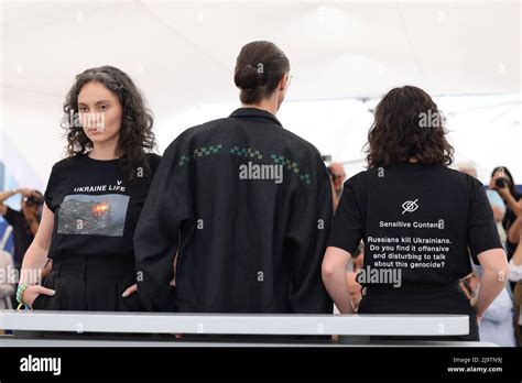 Cannes France Th May Producer Darya Bassel Director Maksym Nakonechnyi And Producer