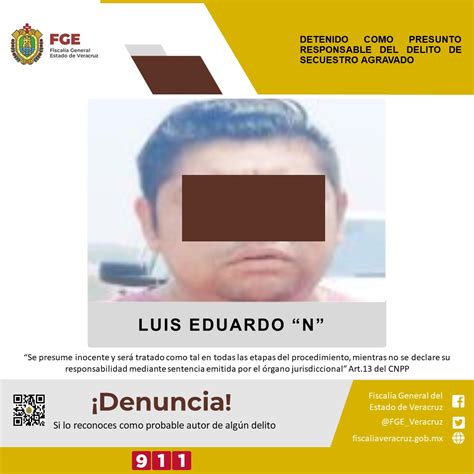 Detenido Como Presunto Responsable Del Delito De Secuestro Agravado En