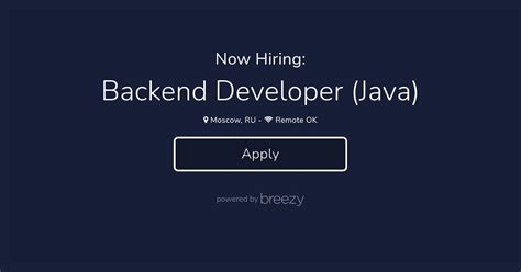 backend developer java at latoken