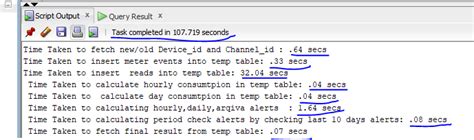 Sql Dbmsutilitygettime Track Execution Time Of Transaction In