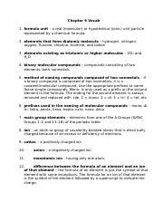 Chapter 6 Vocab Docx Chapter 6 Vocab 1 Formula Unit A Real