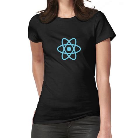 reactjs react js official logo javascript framework t shirt fitted t