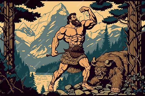 Premium Ai Image Twelve Works Of Hercules