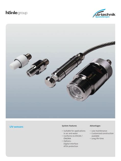 Uv Sensors 01 Pdf Sensor Electrical Engineering