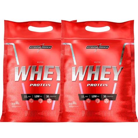 Combo Whey Protein 2x Nutri Isolado Concentrado Cookie 900g Refil