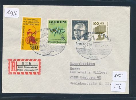 12514 Sonder R Zettel Timmendorfer Strand Timposta 72 Brief Sst 19 8 72 Eur 2 35 Picclick Fr