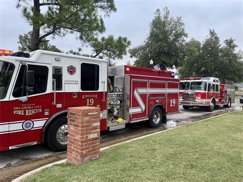 Oklahoma City Moore Firefighters Battle House Fire Burn Victim Found