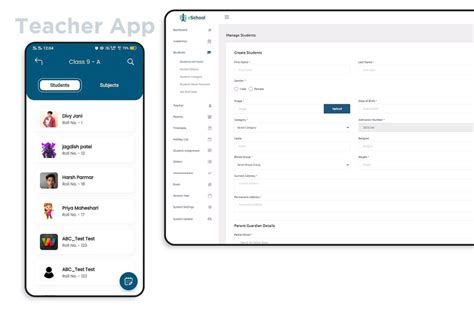 school management system flutter app with laravel admin panel