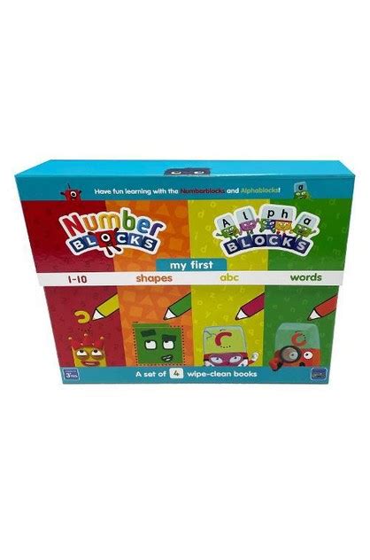 numberblocks and alphablocks my first numbers and letters set 4 wipe