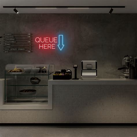 Queue Here Sui Generis Neon Neon Light
