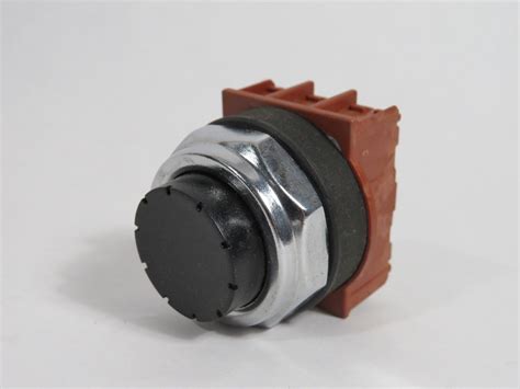 Siemens 3sb03 Peb Extended Push Button Cw Mounting Latch Black Cap