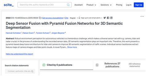 Deep Sensor Fusion With Pyramid Fusion Networks For 3d Semantic