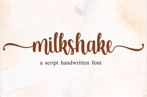 Milkshake Font Dafont File