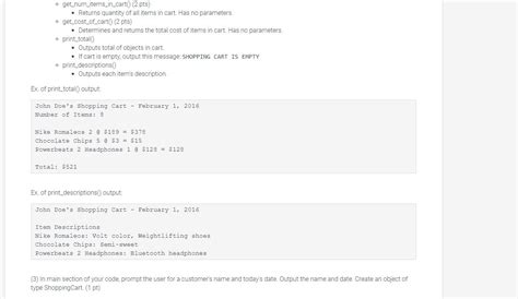 Solved 1212 Lab Program Online Shopping Cart Continued