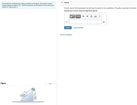 Solved Two Blocks Are Connected By A String As Shown In The Chegg