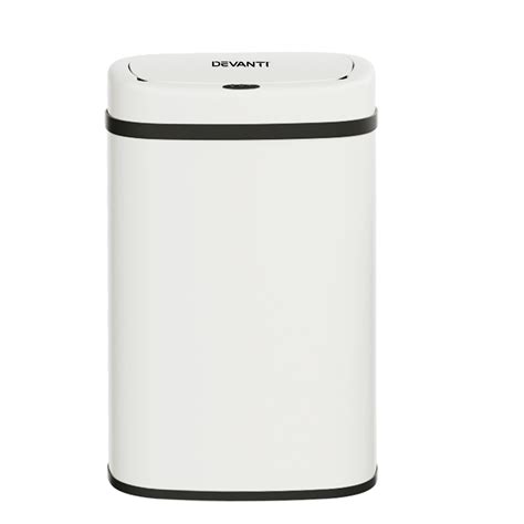 Devanti 50l Sensor Bin Motion Rubbish Automatic White Co Clearance