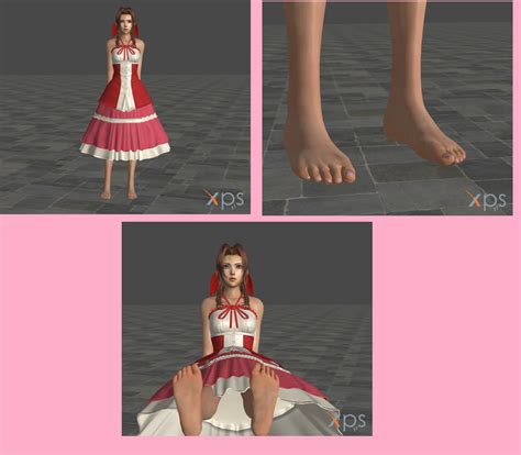 Kingdom Hearts 3 Aeriths Feet By 3dfootfan On Deviantart