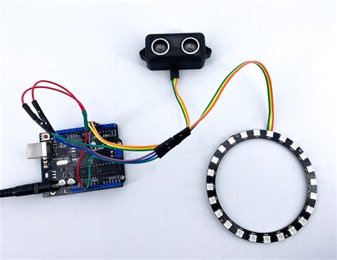 Parksensor Mit Arduino Uno Hc Sr04 Und Led Ring Roboter Bausatzde