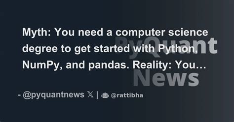 Myth: You need a computer science degree to get started with Python ...