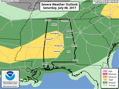 Spc Upgrades Severe Weather Risk Across Central Alabama The Alabama
