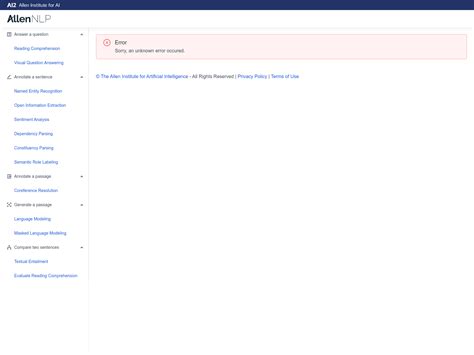 Allennlp Demo Michalg Update Tugboat Apps Allenai Org Urlscan Io