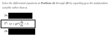 Solved Solve The Differential Equations In Problems Chegg