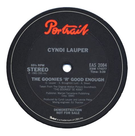 Cyndi Lauper The Goonies R Good Enough 1985 Vinyl Discogs