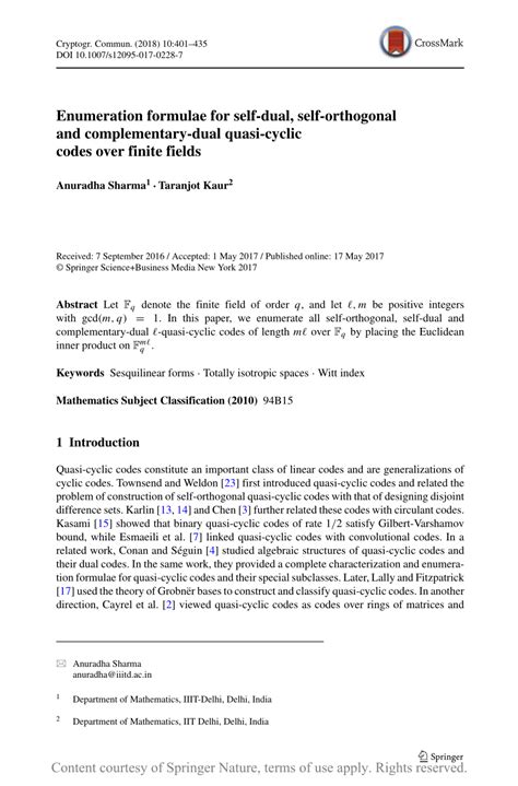 Enumeration Formulae For Self Dual Self Orthogonal And Complementary