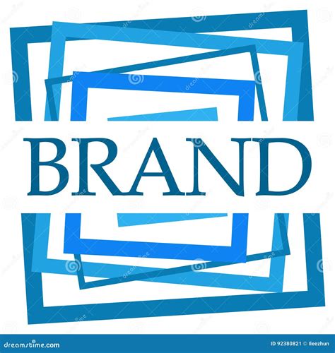 Brand Blue Random Borders Stock Illustration Illustration Of Brand