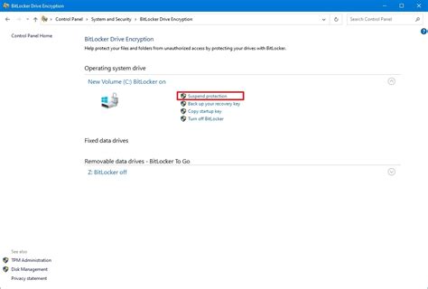 How To Suspend BitLocker Encryption To Perform System Changes On Windows 10 Windows Central