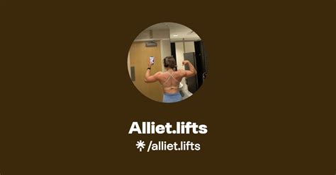 Allietlifts Instagram Tiktok Linktree