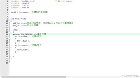 Stm32——gpio外设输入用按键控制led灯stm32外接按键 Csdn博客