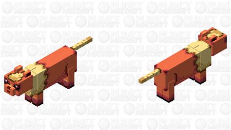 Flareon V2 Pokemon Cat Replacer Minecraft Mob Skin