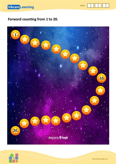 Download Forward Counting From 1 To 20 Worksheets