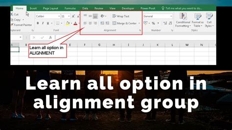 Text Alignment In Excel With All Option In Alignment Group In Home Tab