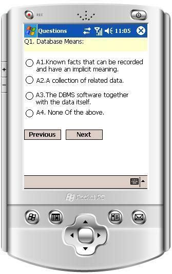 Mobile Quiz Interfaces Accessed Via A Pda Download Scientific Diagram